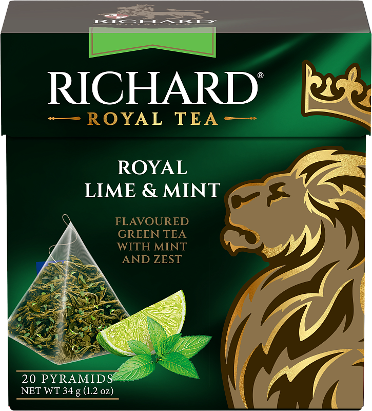 Richard tea in pyramids Royal Lime & Mint 20 pyramids | Richard Tea