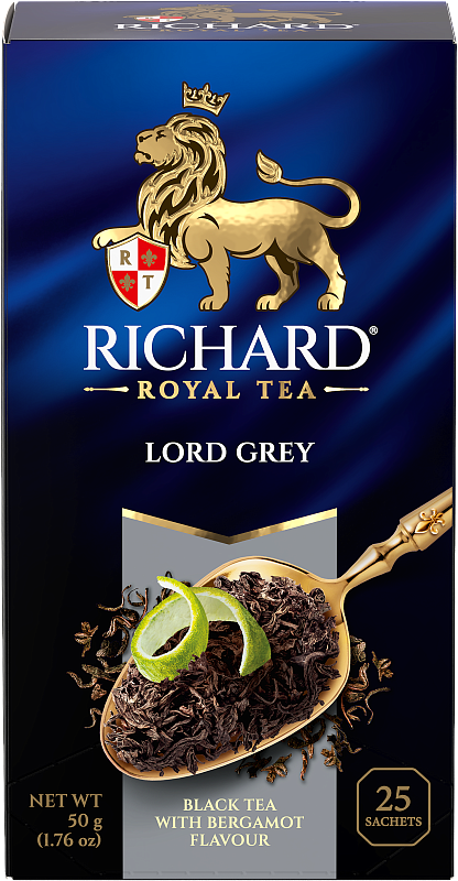 Richard black tea with bergamot Royal Earl Grey 25 sachets | Richard Tea