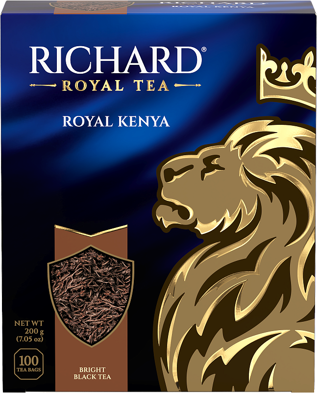 Richard Kenyan black tea Royal Kenya 100 sachets | Richard Tea