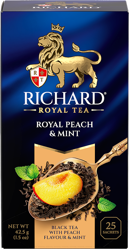 Richard tea with Peach & Mint Royal Peach & Mint 25 sachets | Richard Tea