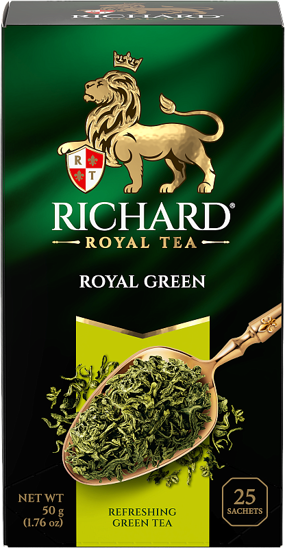 Richard green tea Royal Green 25 sachets | Richard Tea